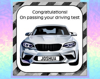 Personalised Passed Your Driving Test Card Congratulations - Etsy UK