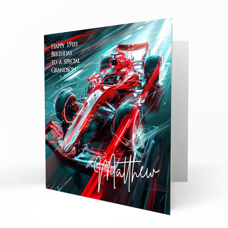 F1 Birthday Card - Etsy UK