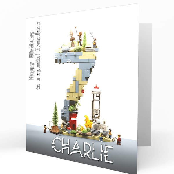 Birthday Card Legos - Etsy UK