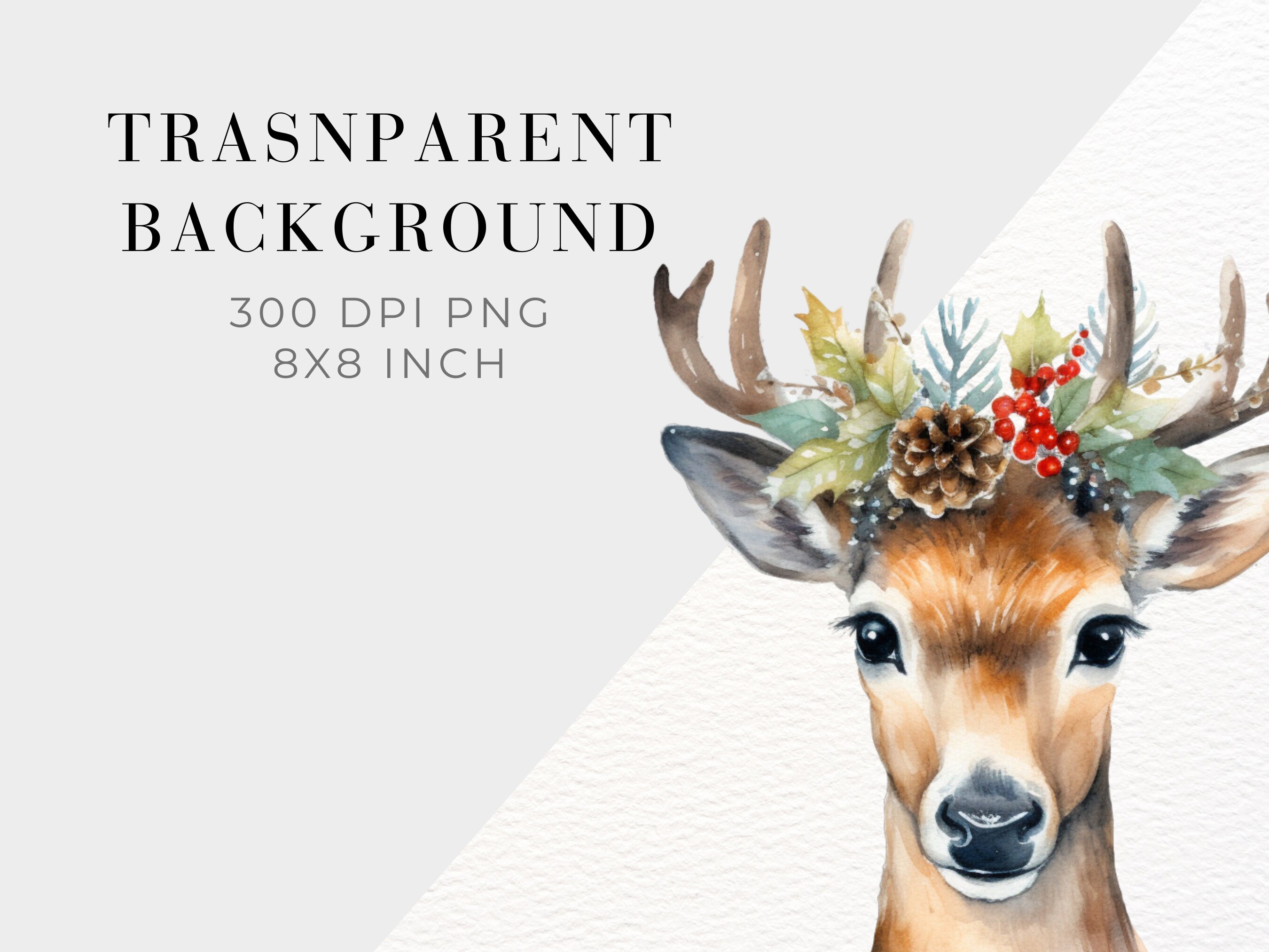 Watercolor Classic Christmasclipart Bundle, Instant Download, Christmas ...