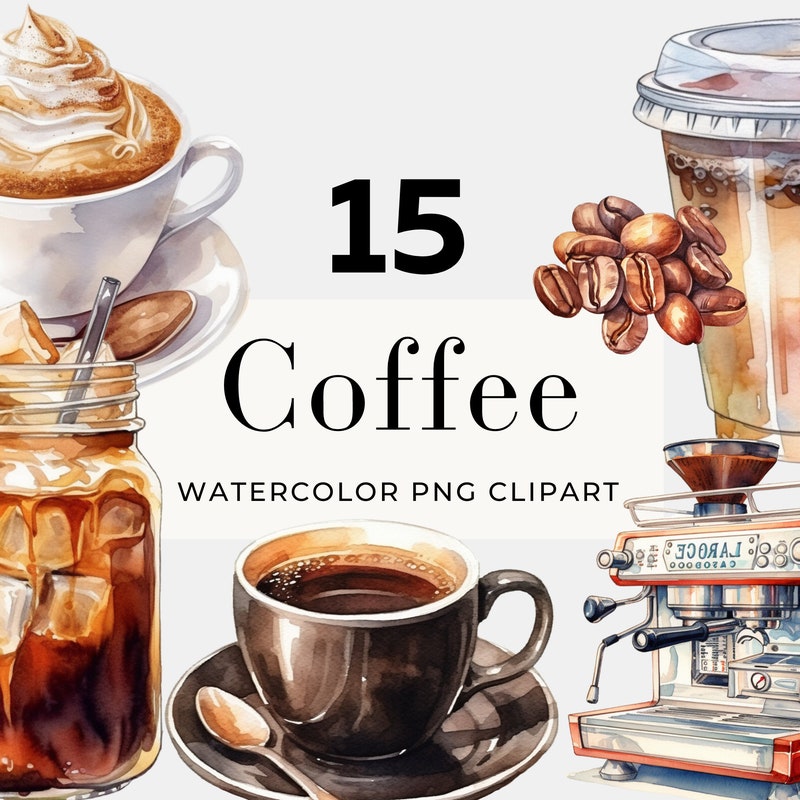 Coffee Beans Clipart - Etsy