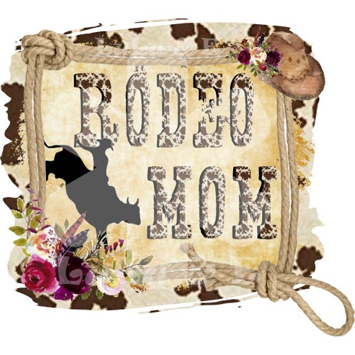 Rodeo Mom PNG Western Sublimation Design | Etsy