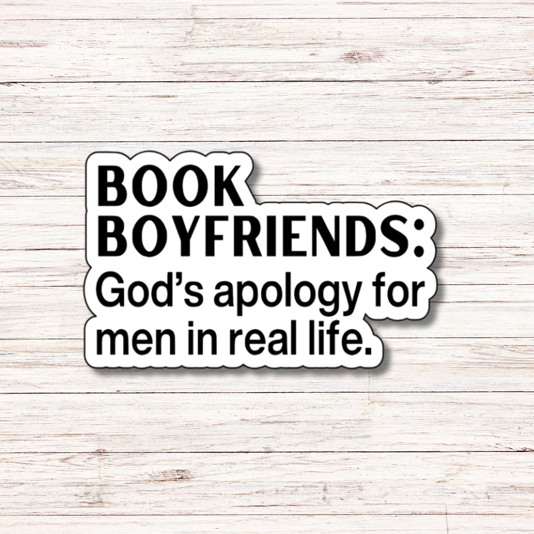 Book Boyfriends Sticker | Vinyl Sticker | Water Resistant ...