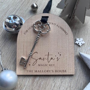 Santa’s Magic Key, Personalised Father Christmas Key, Engraved ...
