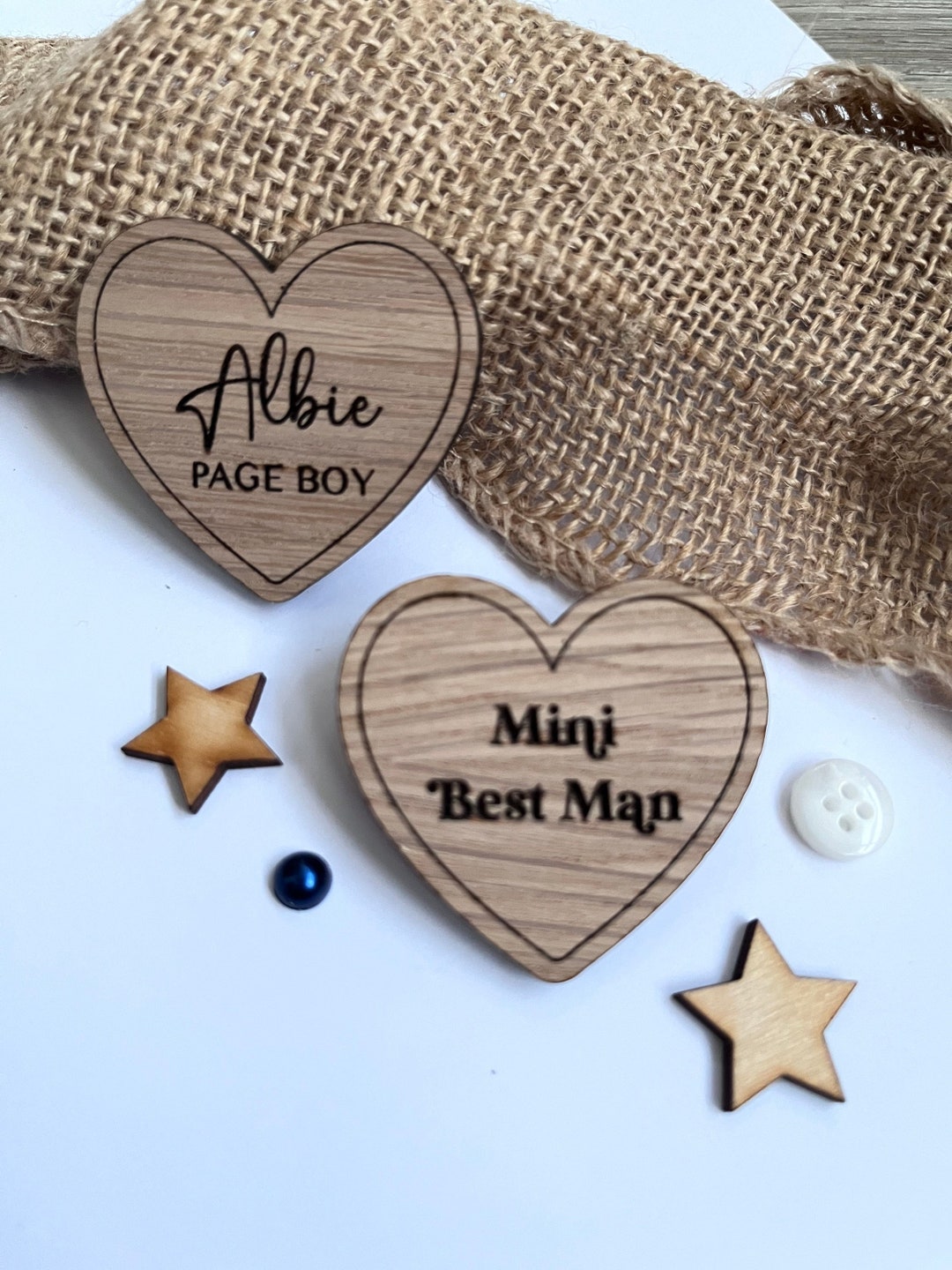 Personalised Page Boy Badge, Page Boy Gift, Mini Best Man Badge, Boys ...