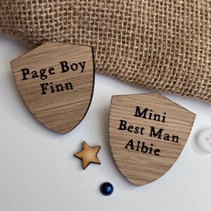 Personalised Page Boy Badge, Page Boy Gift, Mini Best Man Badge, Boys ...
