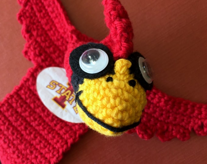 Iowa State Cy Cardinal Crocheted Bookmark | Officially Licensed ...