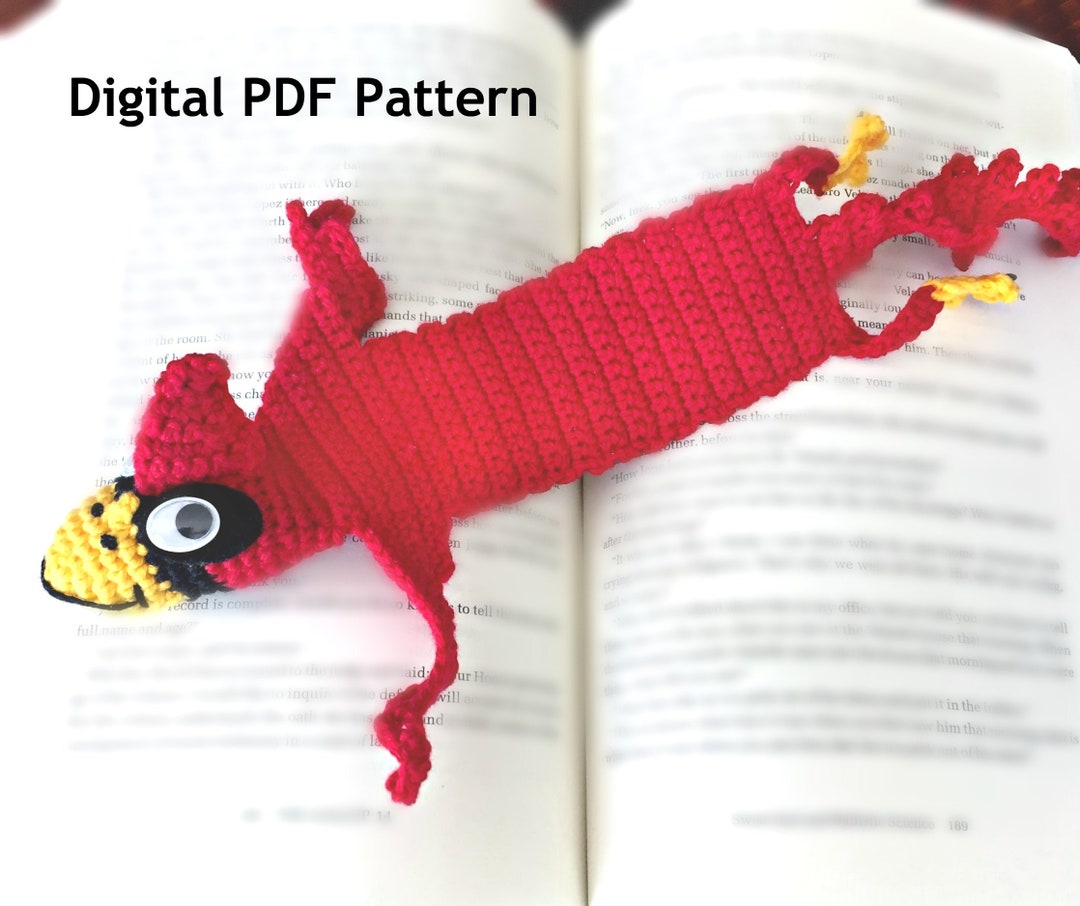 Cardinal Crocheted Bookmark PDF Pattern | Instant Download | DIY Make ...