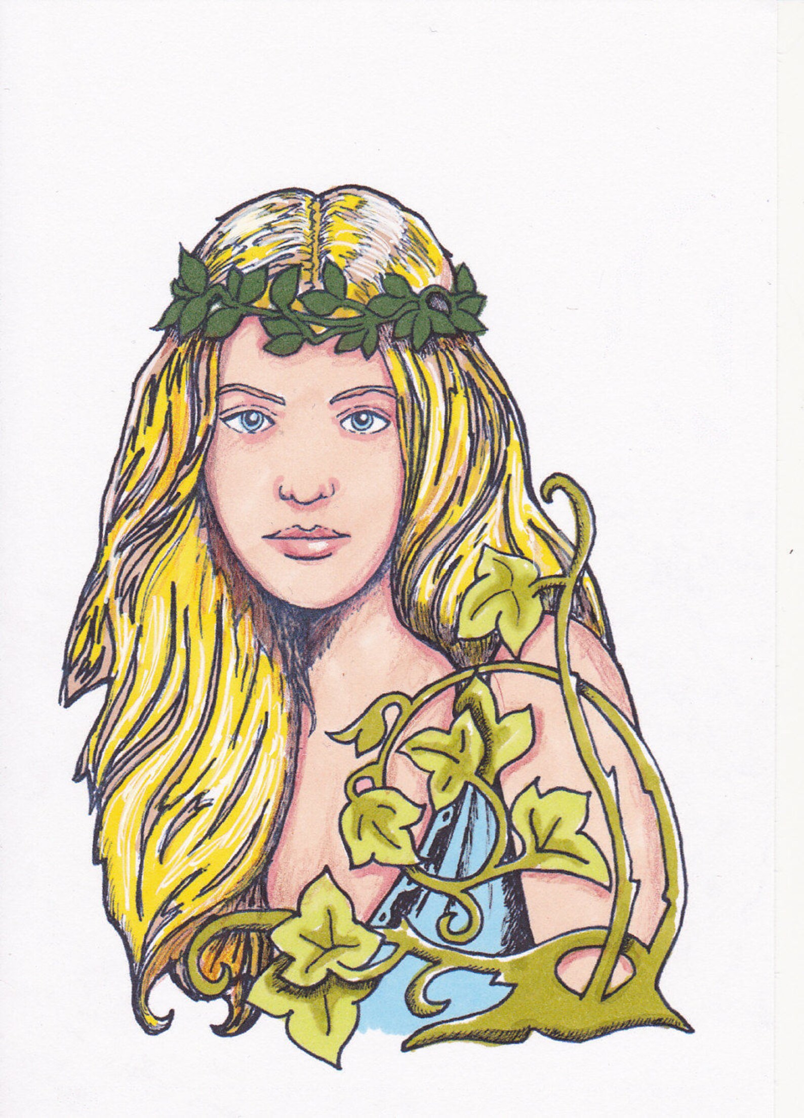 Forest Spirit/ Green Lady/goddess Pagan/wiccan. Mystical, Magical ...