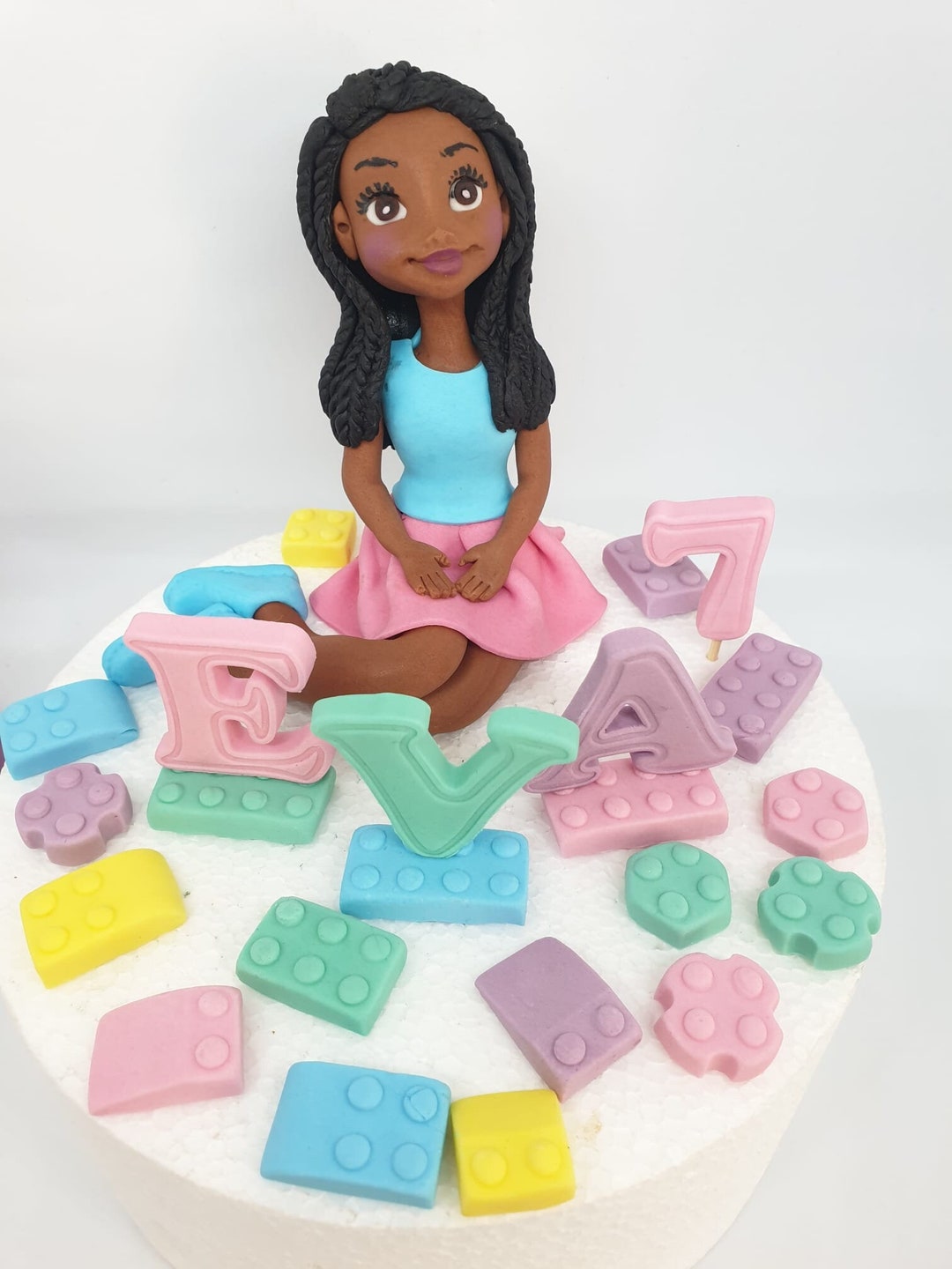 Edible Bricks Girl Friends Birthday Personalised Cake Topper - Etsy