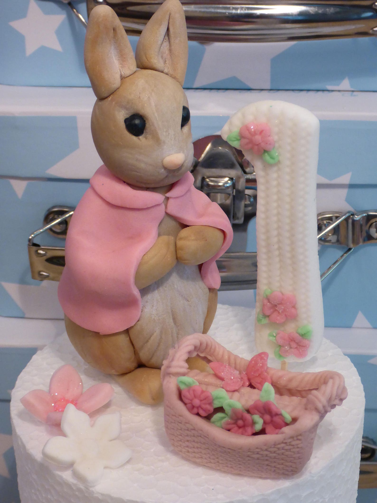 Edible Cottontail Peter Rabbit Baby Girl Birthday Christening Baby ...