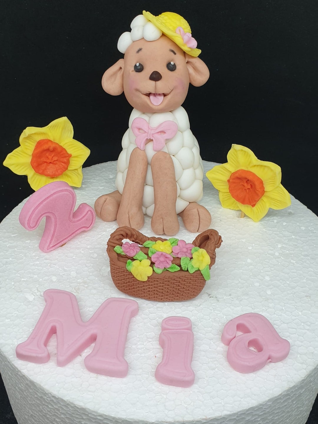 Edible Sheep Farm Animals Handmade Birthday Easter Personalised Cake ...