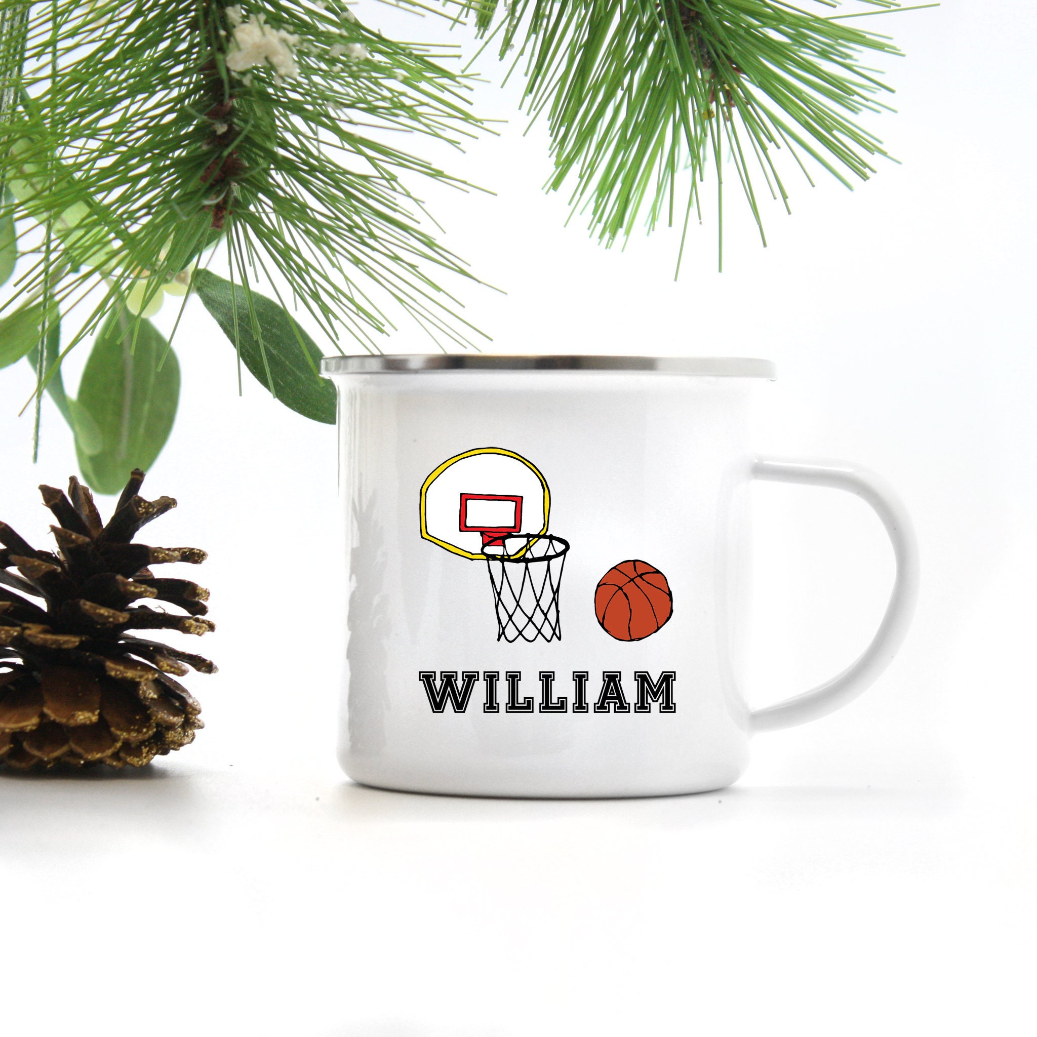 Personalized Basketball Mug Custom Boy Mug Kids Hot | Etsy