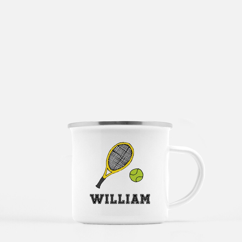 Personalized Tennis Mug Custom Boys Mugs Kids Hot - Etsy