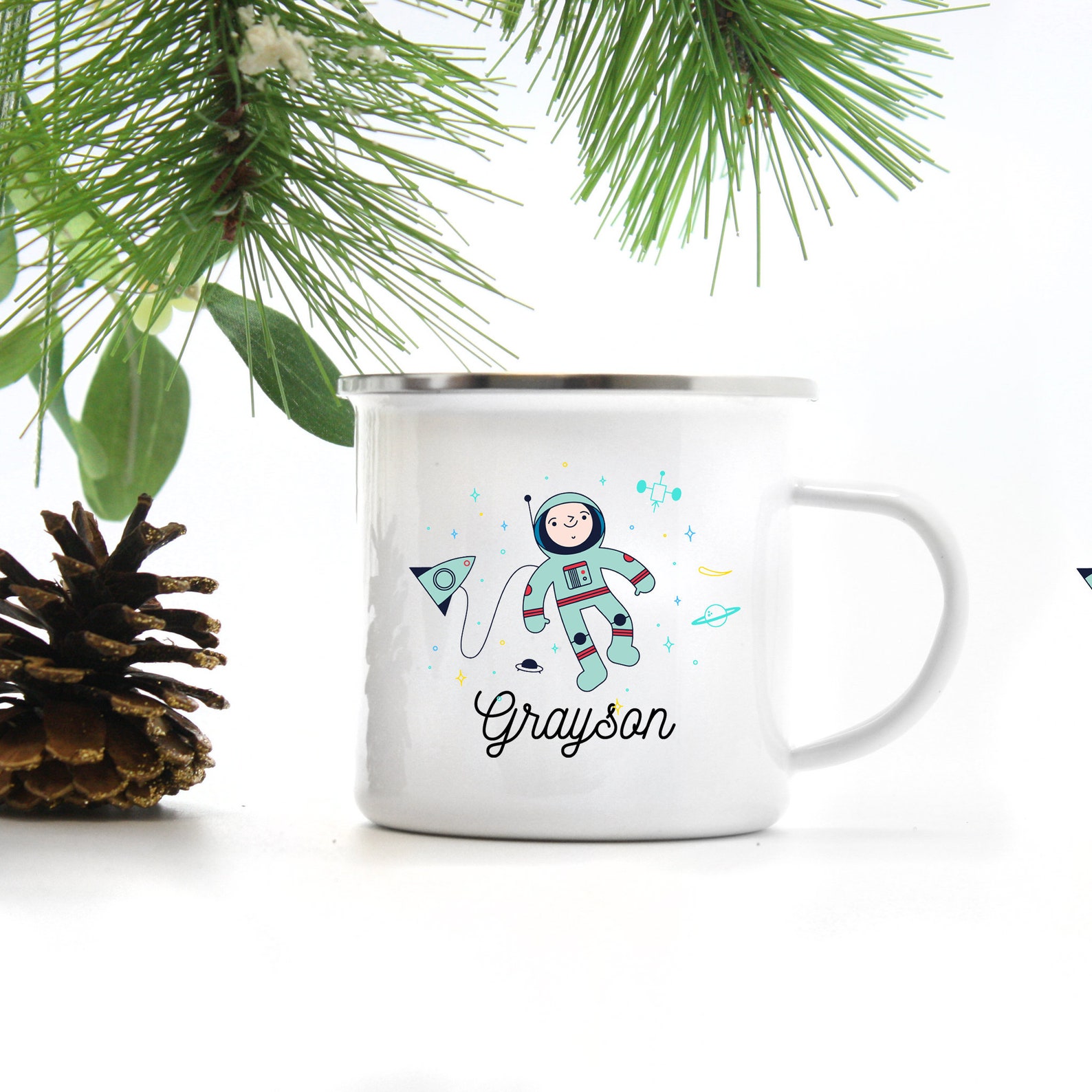 Personalized Astronaut Mug – Space Gift for Kids, Geeky Hot Chocolate ...