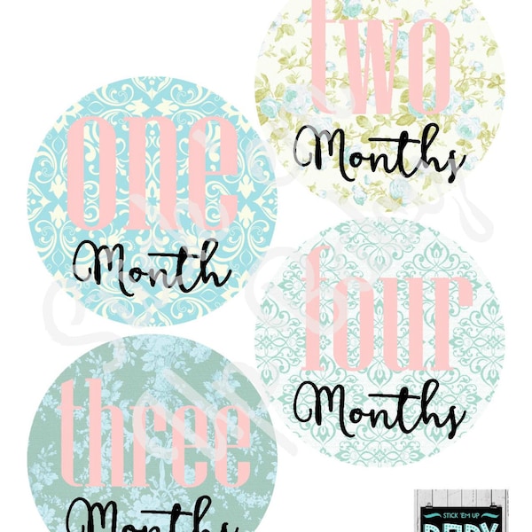 Baby Age Stickers - Etsy
