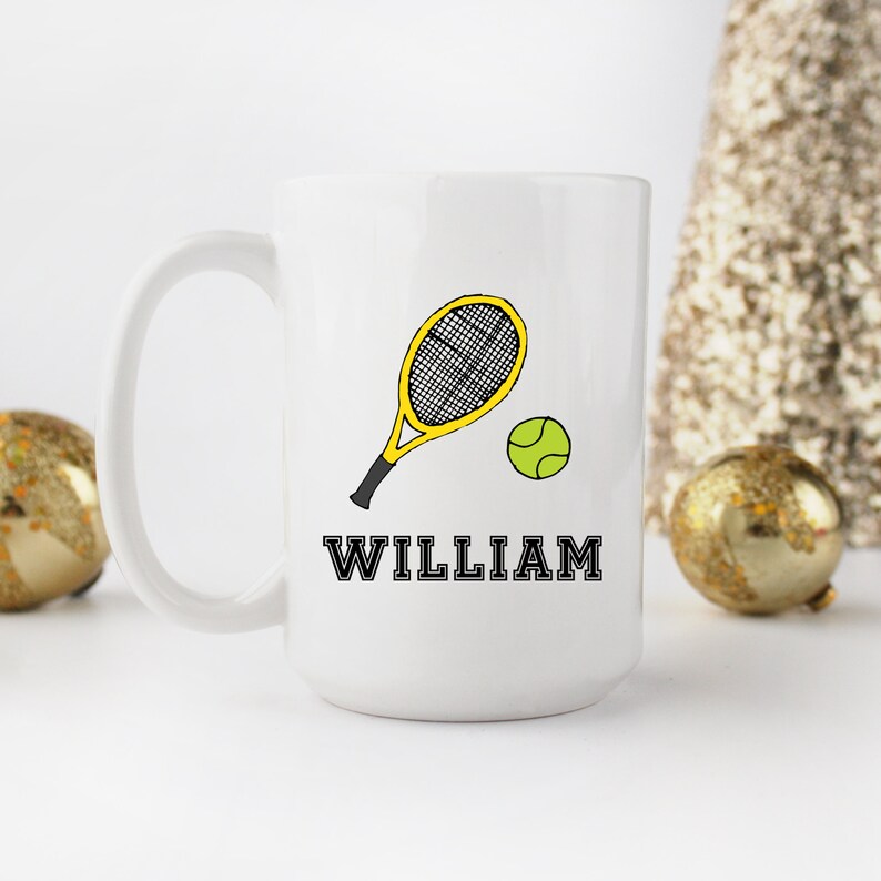 Personalized Tennis Mug Custom Boys Mugs Kids Hot - Etsy