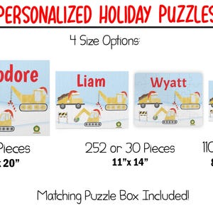Personalized Gift for Kids, Personalized Christmas Puzzle, Reindeer ...
