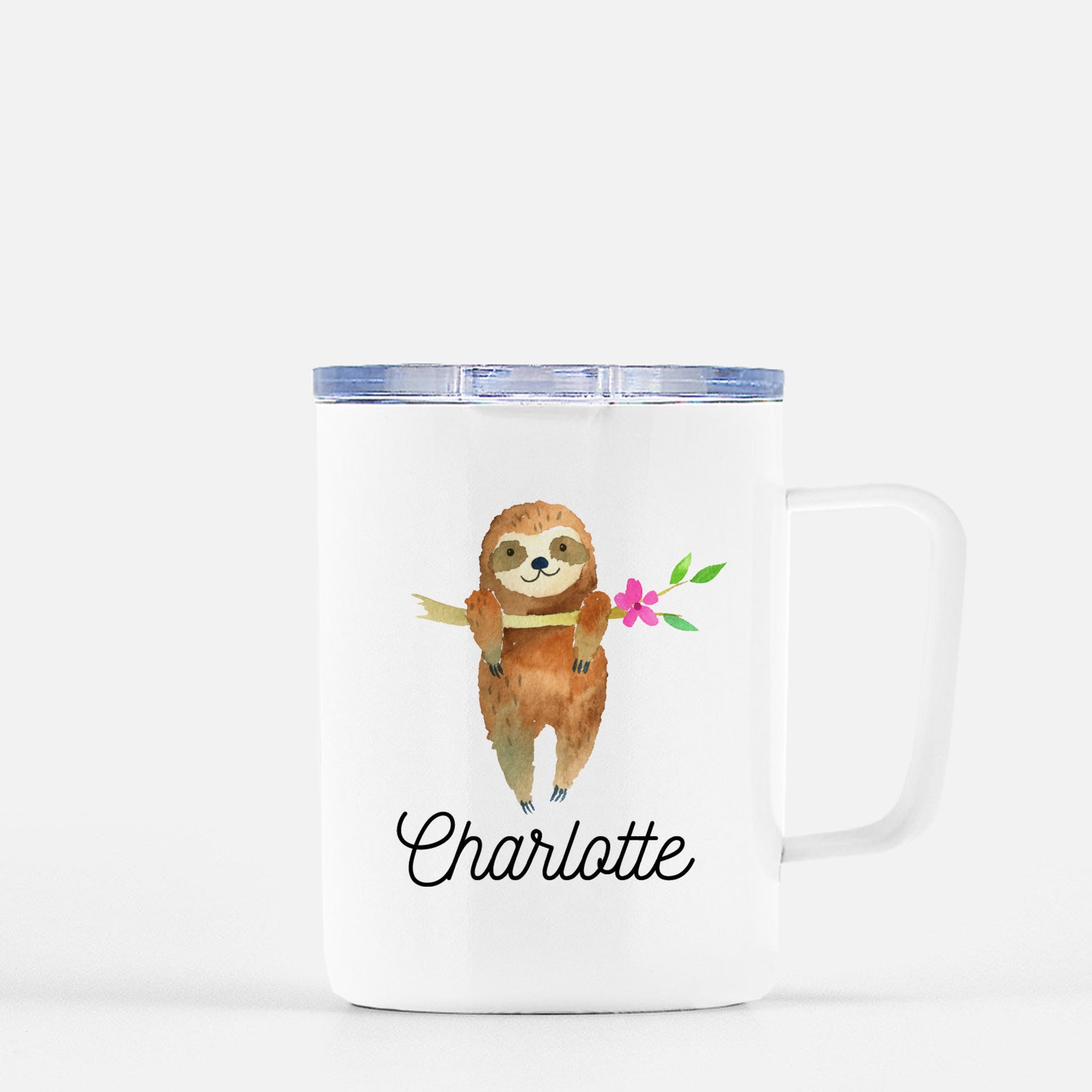 Kids Sloth Mug Girls Hot Chocolate Mug Hot Cocoa Mug | Etsy