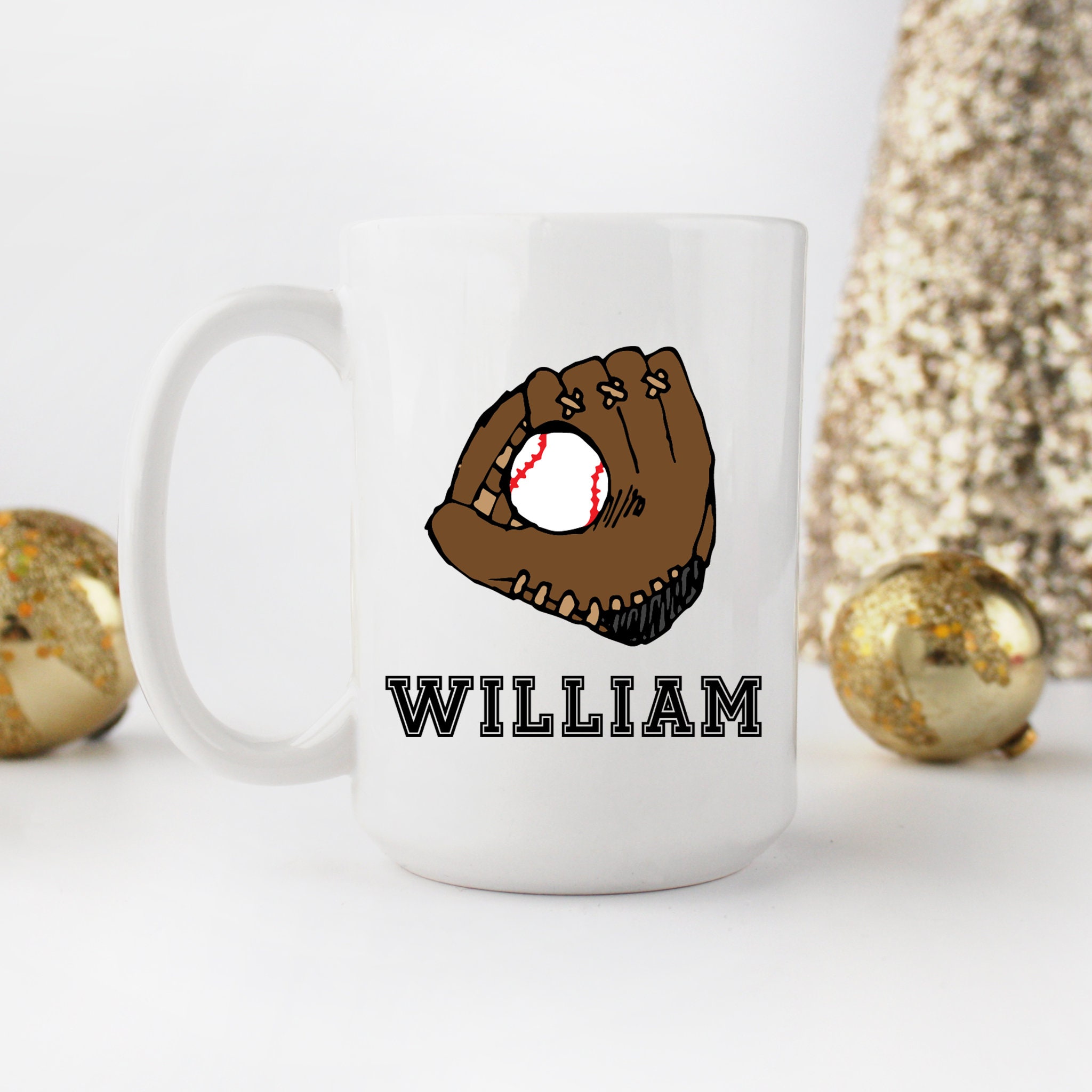 Personalized Baseball Mug Custom Boy Mug Kids Hot - Etsy