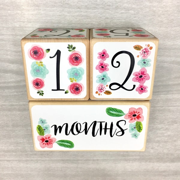 Milestone Blocks - Etsy