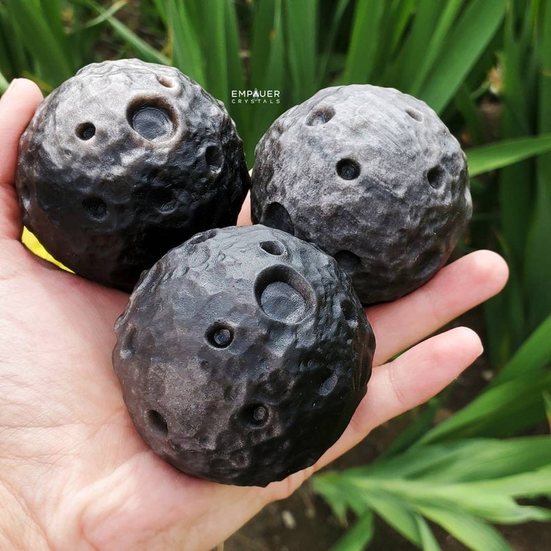 Moon Golden Sheen Obsidian Obsidian Carving Moon Crystal - Etsy
