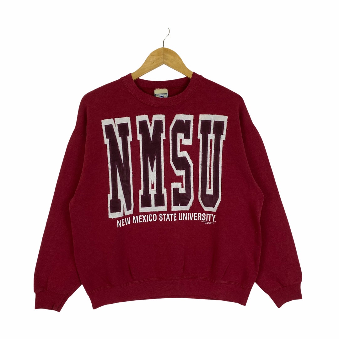 Vintage New Mexico State University NMSU Big Logo Crewneck Sweatshirts ...