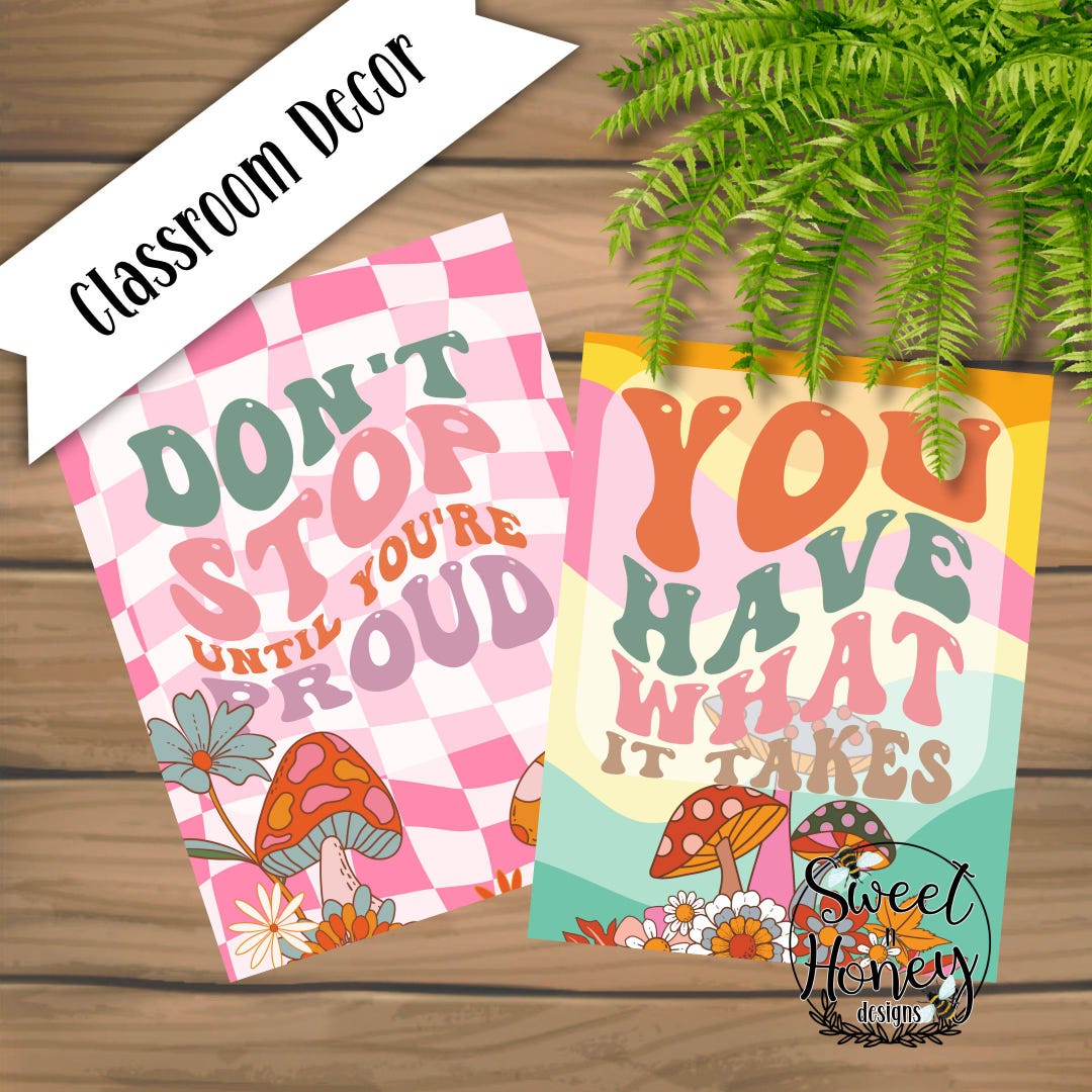 Groovy Motivational Posters - Etsy