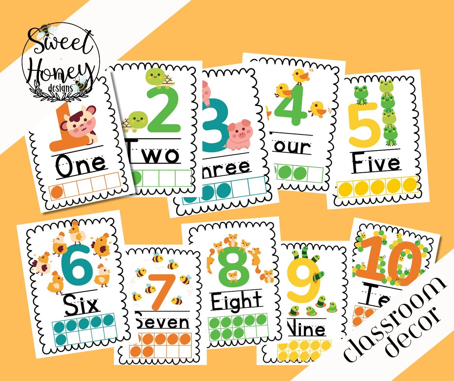 Preschool/kindergartener Farm Shapes and Numbers - Etsy