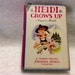 Heidi Grow up 1938 Good Condition. Free Ship. - Etsy