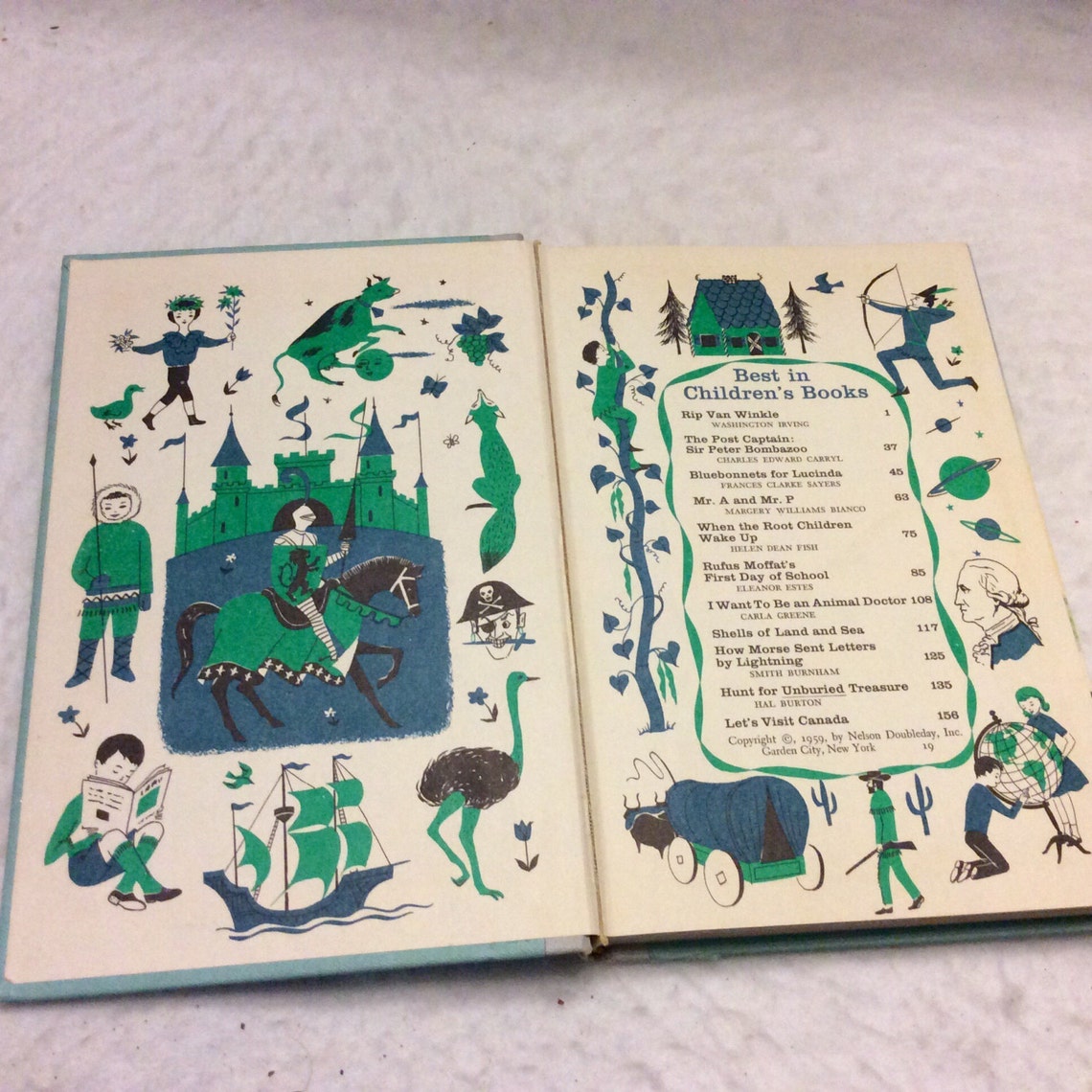 Best in Childrens Books, 1959 Doubleday Very Good Condition. Free Ship ...