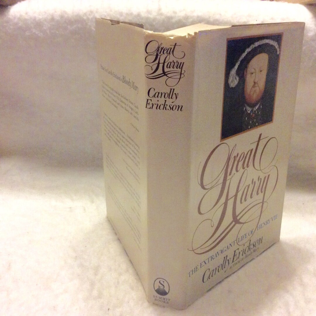 Great Harry Life of Henry VIII Carolly Erickson 1980. Near - Etsy