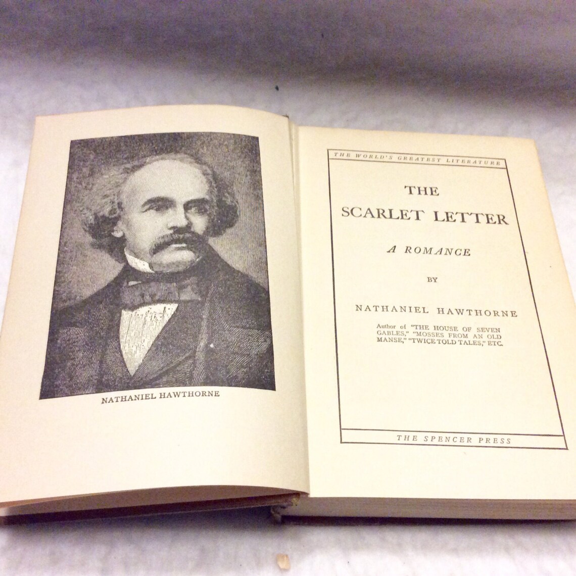The Scarlet Letter Nathaniel Hawthorne Worlds Greatest Literature Vol ...