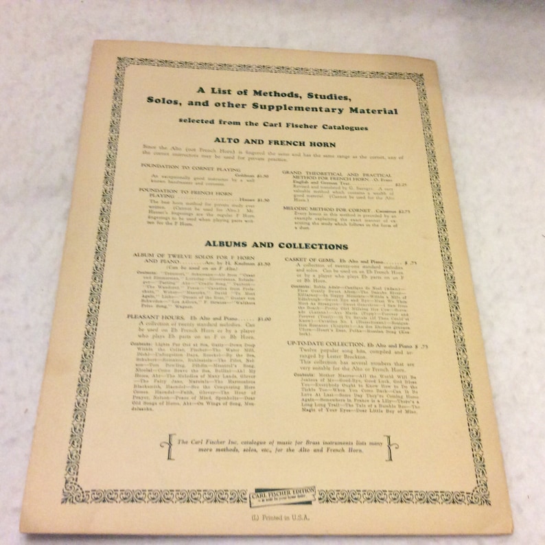 Mayhew Lake Concert Reertoire Valse Lente Horn and Piano Sheet Music ...