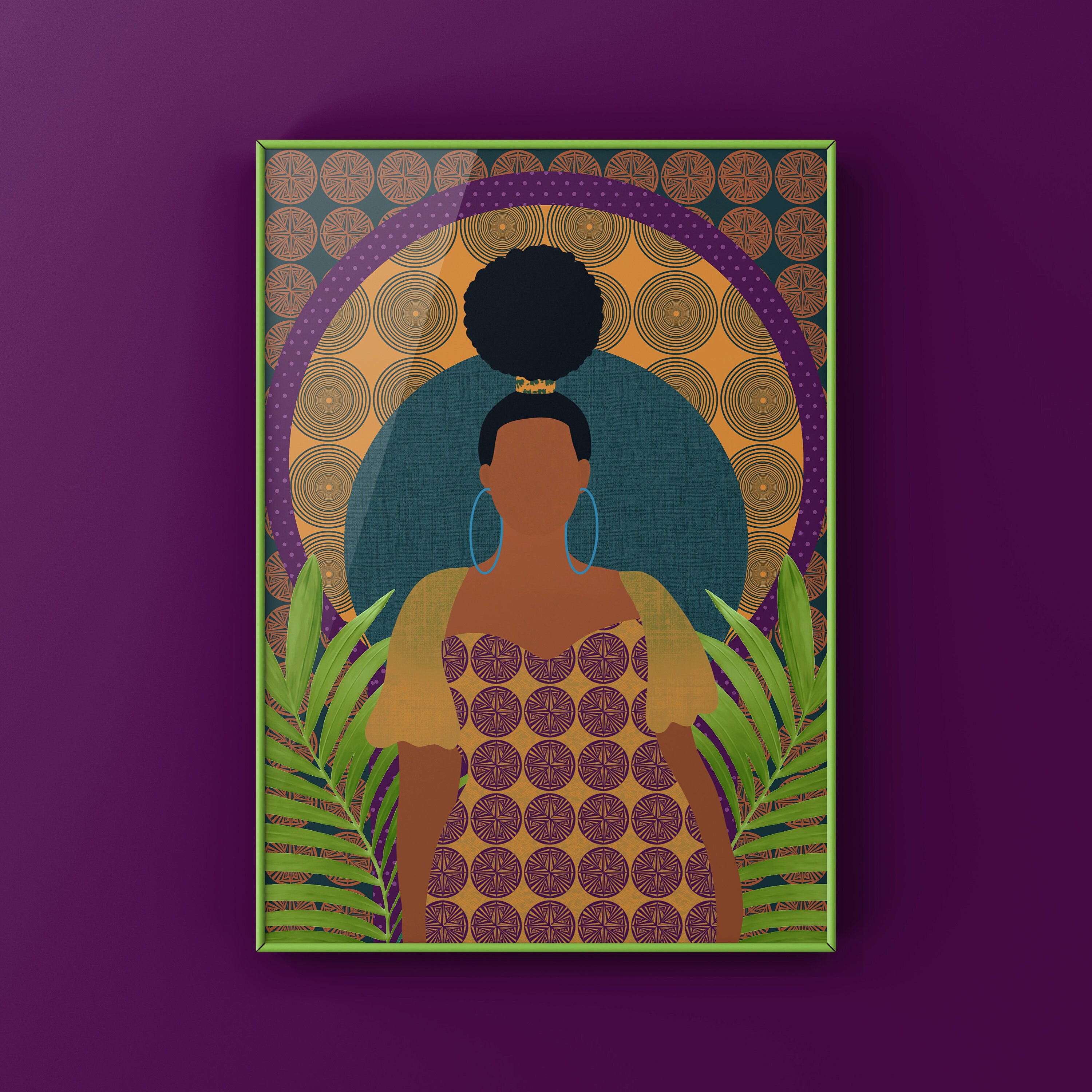 Iniko Collage Art Illustration Printable Wall Art Ethnic - Etsy Canada