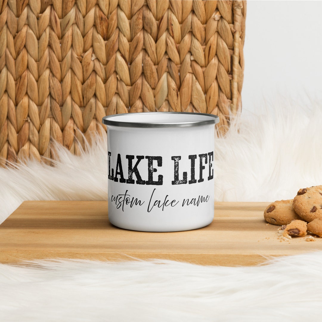 Custom Lake Life Enamel Mug | Lake Life, Custom Lake Name, Enamel Mug ...
