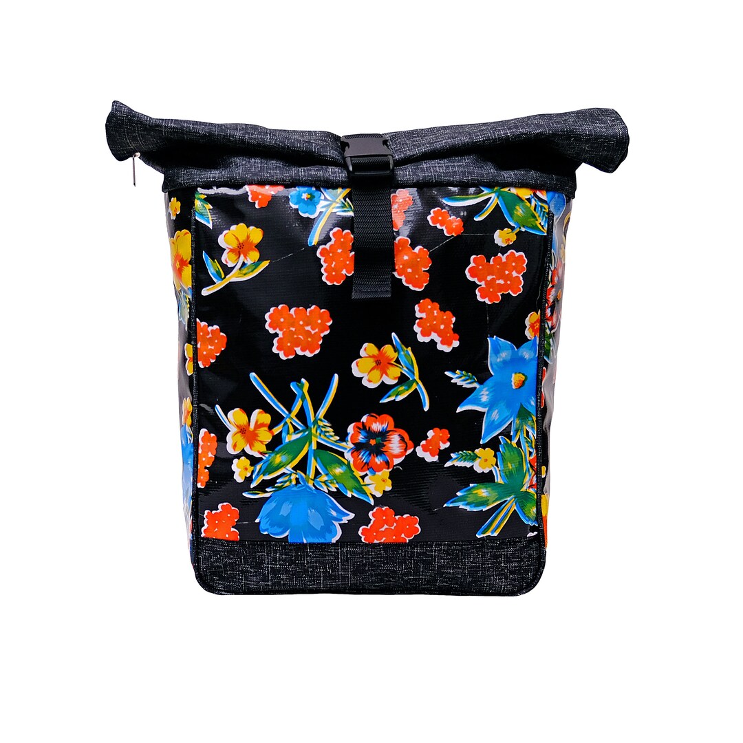 2in1 Fahrradtasche / Rucksack KOMBI Wasserdicht aus Plane Gepäckträger ...