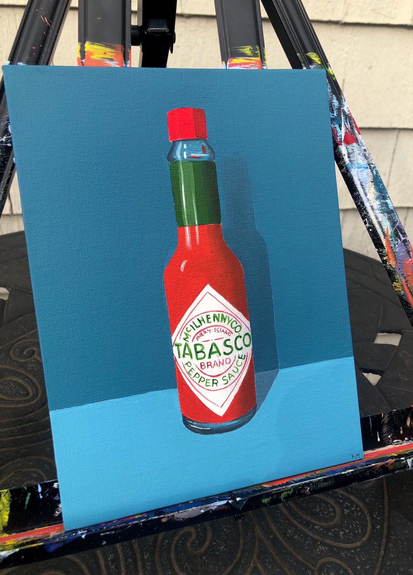 Original Tabasco Sauce Acrylic Painting 6x8 Inches - Etsy