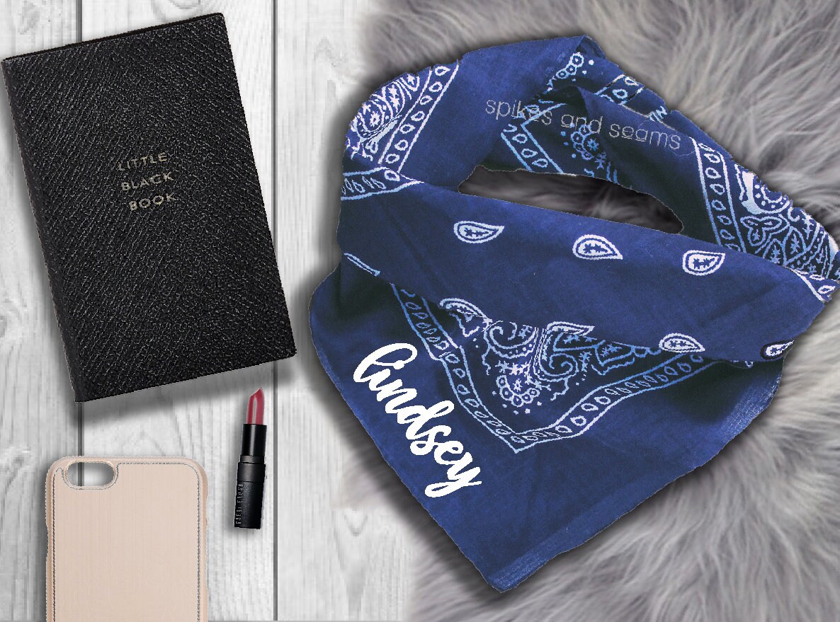 Custom Bandana Red Bandana Personalized Bandana Bandana | Etsy