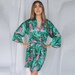 Custom Robe, Satin Robe, Tropical Robe, Hawaiian Robe, Bridal Party ...