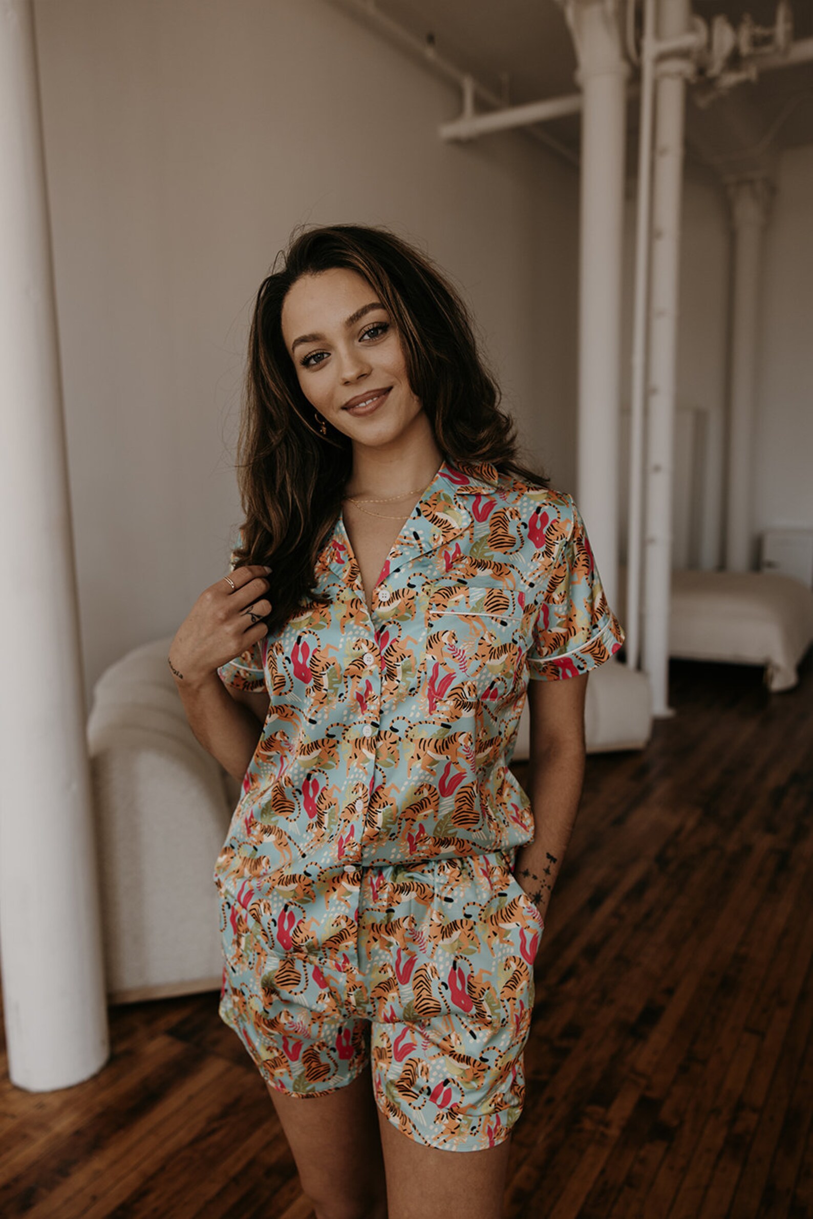 Jungle Print Pajamas, Safari Pajamas, Tiger Print Pajamas, Pattern ...