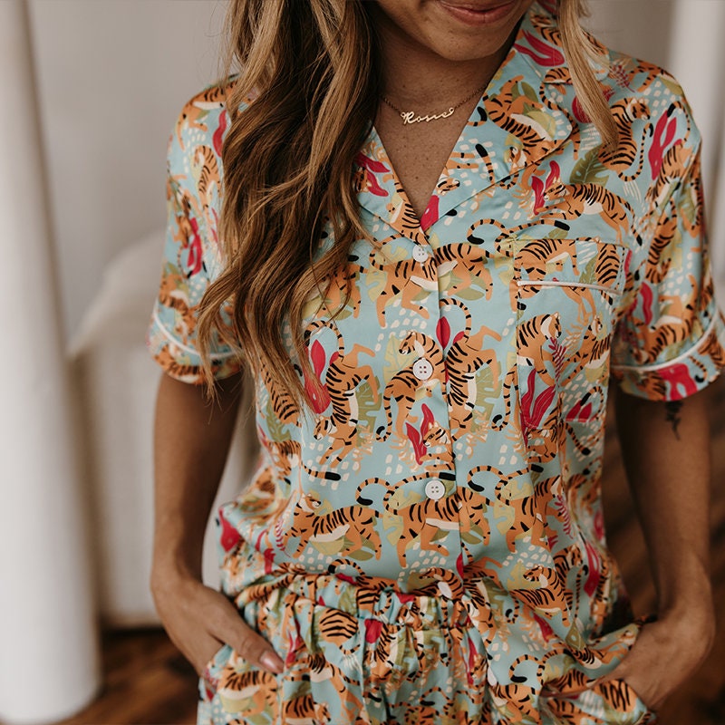 Tiger Pajamas - Etsy