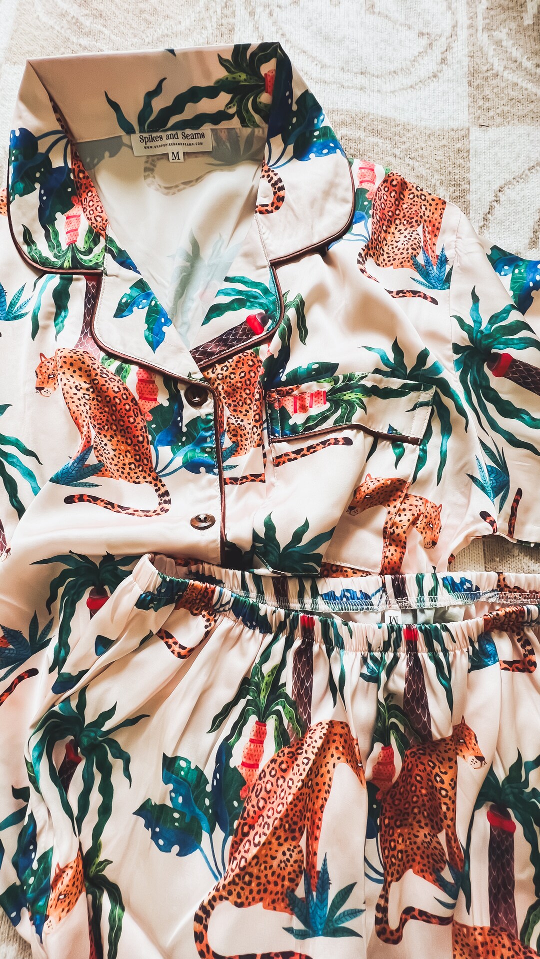 Custom Tropical Pajamas, Palm Tree Pajamas, Jungle Pajamas, Palm Leaf ...