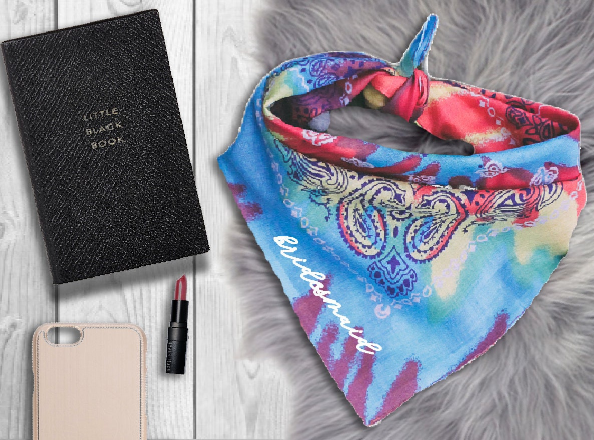 Custom Bandana Red Bandana Personalized Bandana Bandana | Etsy