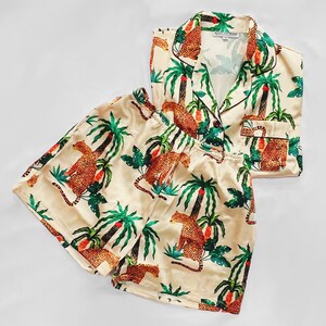 Custom Tropical Pajamas, Palm Tree Pajamas, Jungle Pajamas, Palm Leaf ...