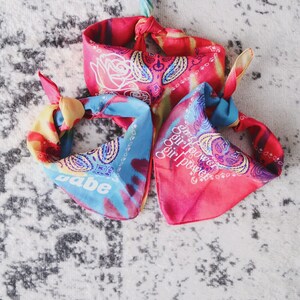 Custom Bandana Red Bandana Personalized Bandana Bride - Etsy