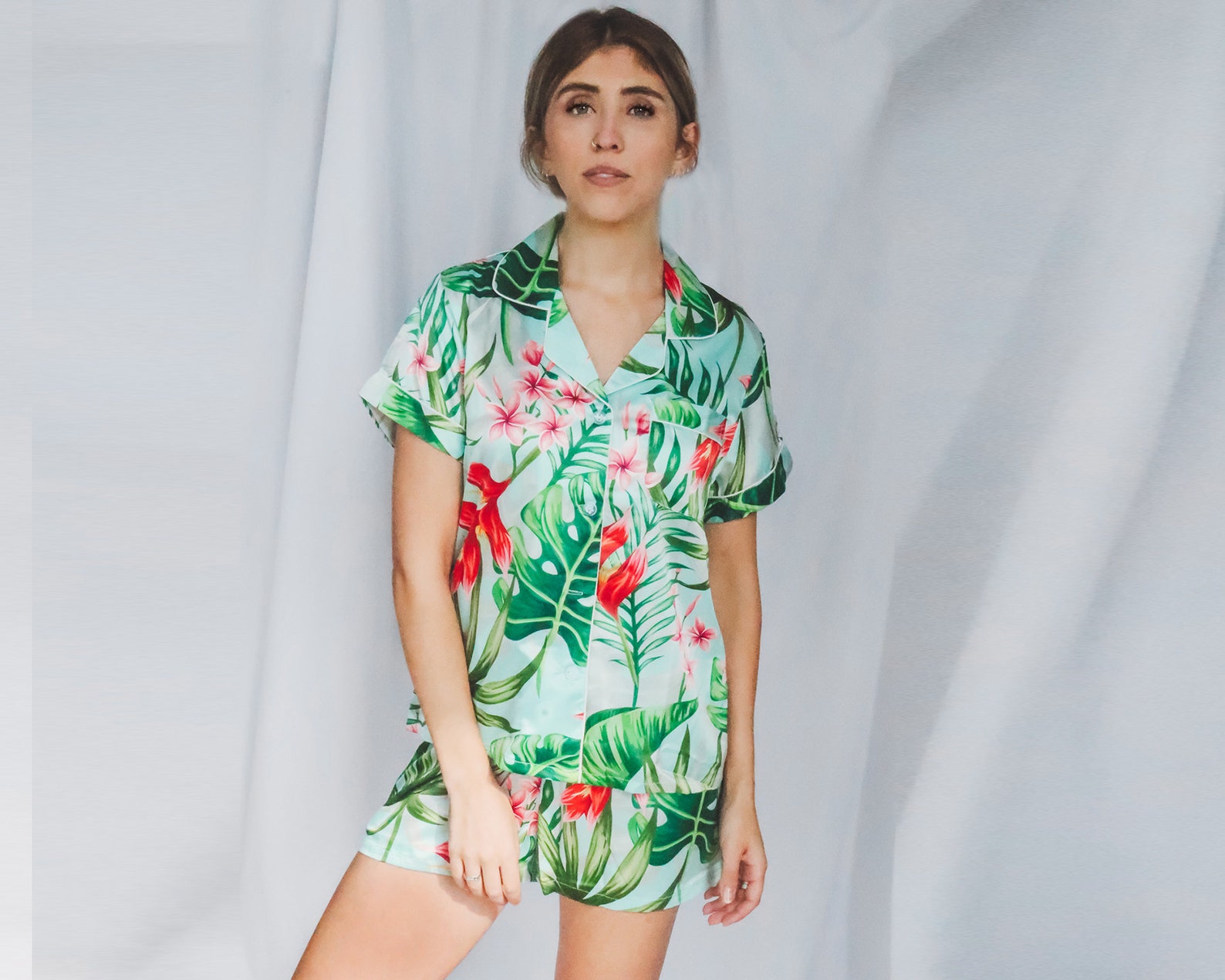 Custom Tropical Pajamas Holiday Pajama Set Family Pajamas - Etsy