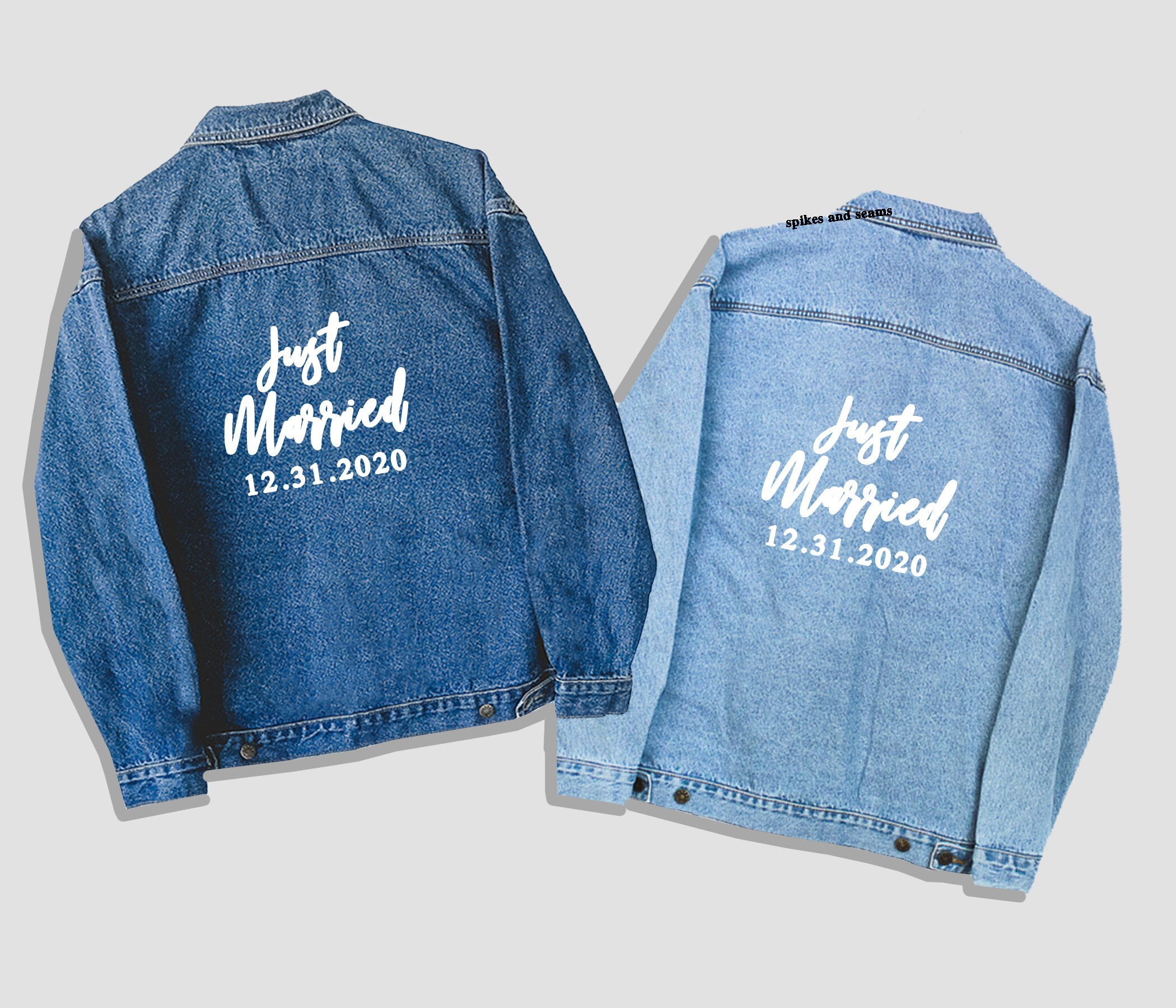 Just Married Wedding Denim Jacket Wedding Jacket Wedding | Etsy