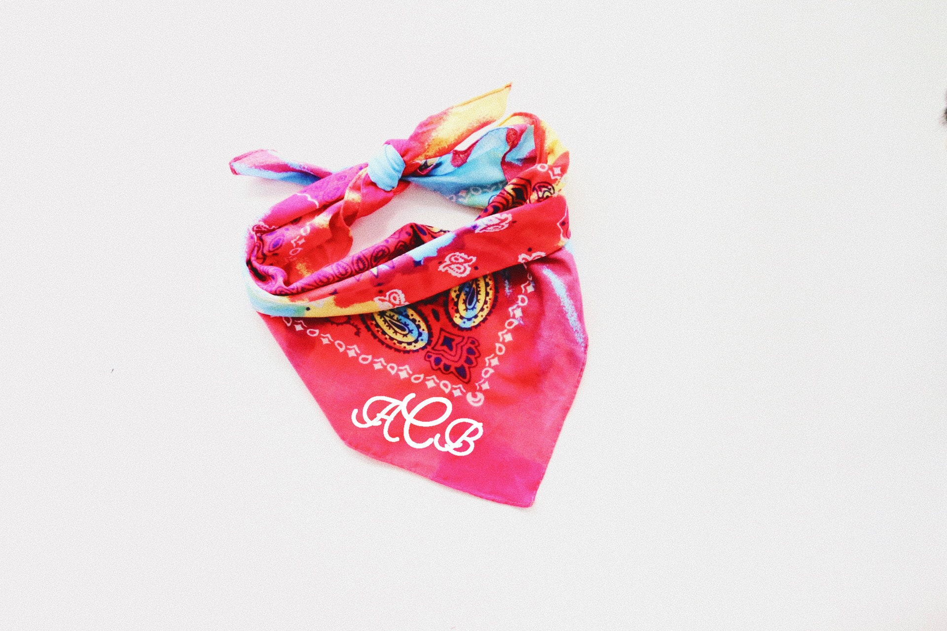 Custom Bandana Red Bandana Personalized Bandana Bandana | Etsy