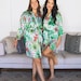 Satin Tropical Robe, Bridesmaid Robe, Hawaiian Robe, Bridal Party Robes ...